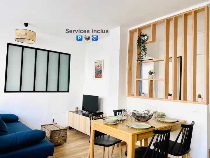 L'écrin - 2 Bedrooms - Large Free Parking & Close To Tram - Sassenage