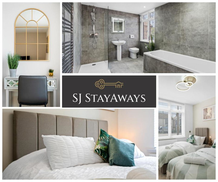 Luxury 4-bed Family & Group Home-king Or Twin Beds-driveway, Garden-near Gatwick - Aéroport de Londres Gatwick (LGW)