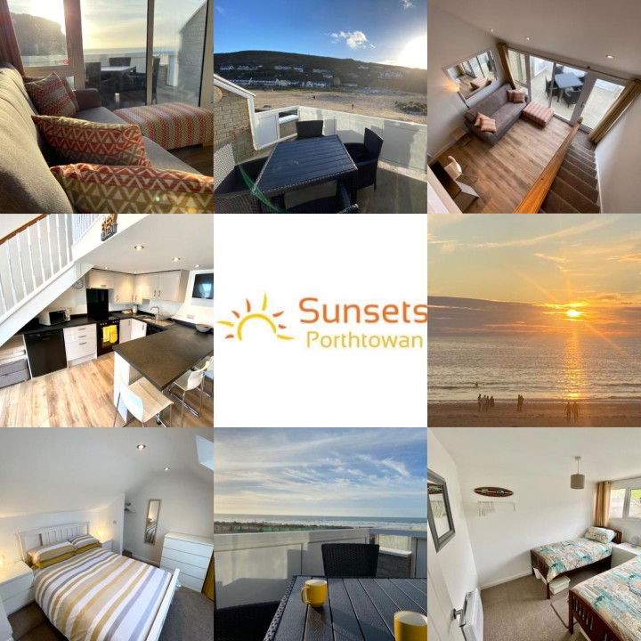Sunsets In Porthtowan, Beachfront Apartment - St Agnes
