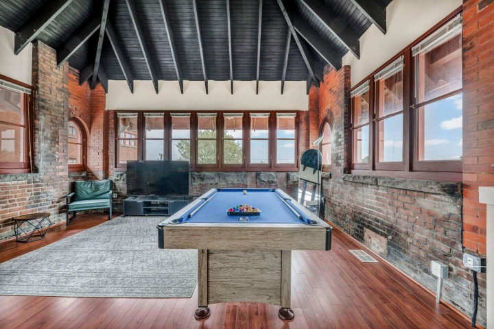 Urban Industrial Penthouse | Game Room Pool Table - Ohio
