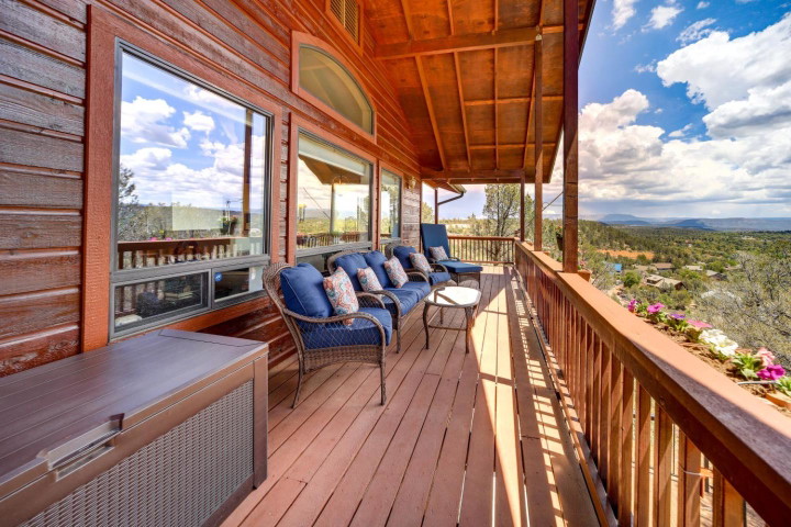 Fire Pit & Views: ‘Falconcrest’ Cottage In Payson! - Payson, AZ