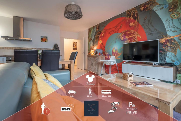 *Disneyland-paris* 7pers, Wifi, Parking, Netflix - Montévrain