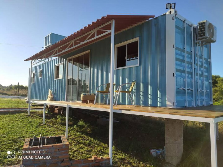 Casa Container Azul. - State of Rio Grande do Sul