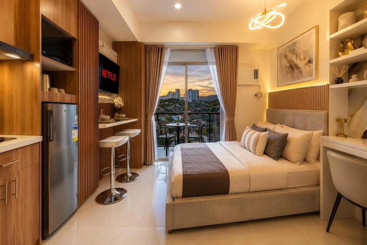 17th Floor Mivela Garden Residences Luxury Condo With Balcony & Swimming Pool Near It Park - Cebu City