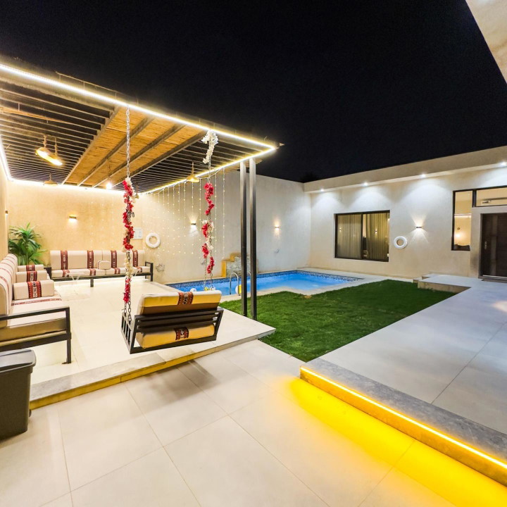 Pool Chalet W Green Garden & Bbq Relax باشن 3 غرفة سينما & Ps5 - Riyadh