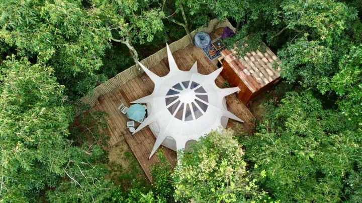 Tente Lotus - Gîte Abriscadabra - Le Boulou