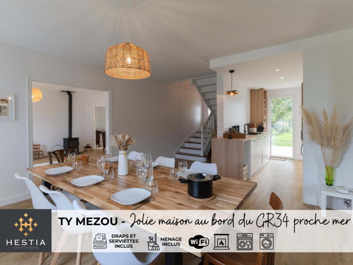 Ty Mezou - Jolie Maison Au Bord Du Gr34 Proche Mer - Plouarzel