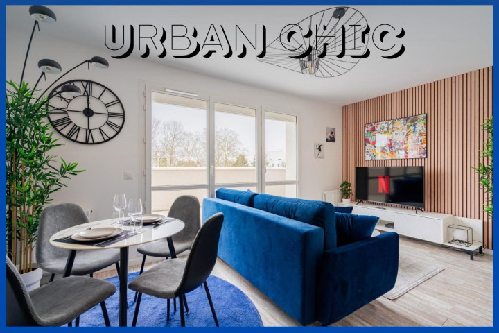 L Urban Chic - Wifi - Terrasse - Parking - 4p - Rer - Paris - A6 - Orly - Mennecy