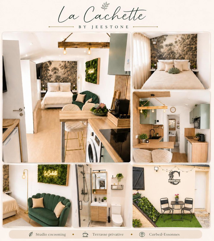 La Cachette - Studio Nature - Terrasse - Mennecy