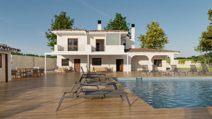 Villa Huerta 1 Manises, Jacuzzi, Sauna, Piscina - Torrent