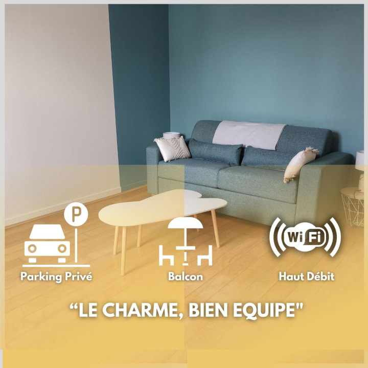 Le Charme Centre Parking Wifi - Châteauroux
