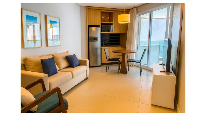Apê Vista Lateral Para O Mar 1 Quadra Da Praia Piscina Garagem Unique Residence - Santos