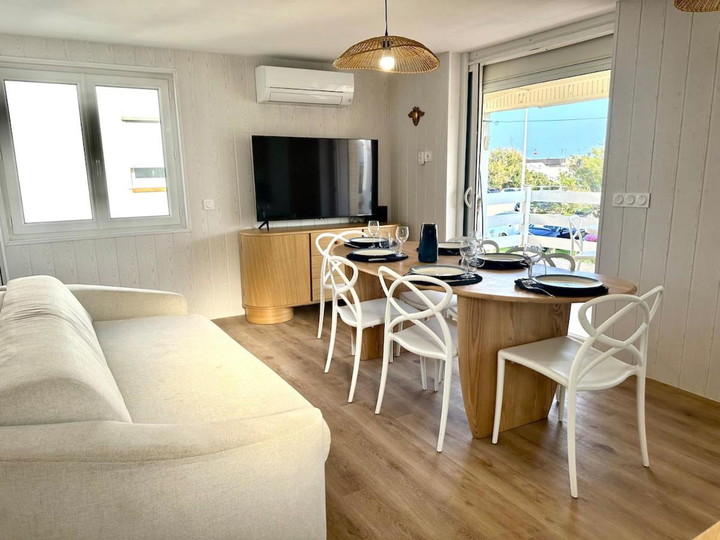 Chalet Sybille, Front De Mer 1ère Ligne Clim Avec Draps Et Ménage Final Inclus - Occitanie