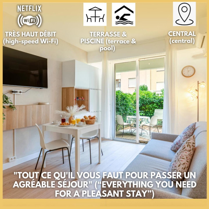 Terrazza Bella Pool - Close To Train Station, City Center And Beach - Beaulieu-sur-Mer