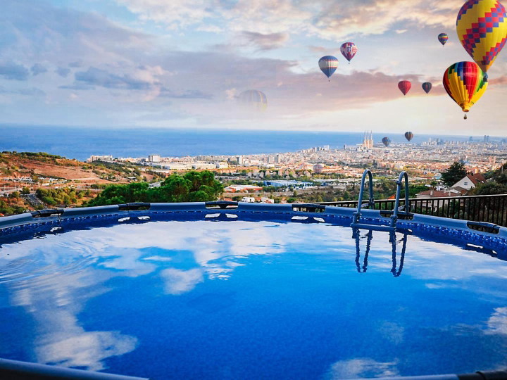A+view Private Terrace Private Pool Family Fun - Badalona
