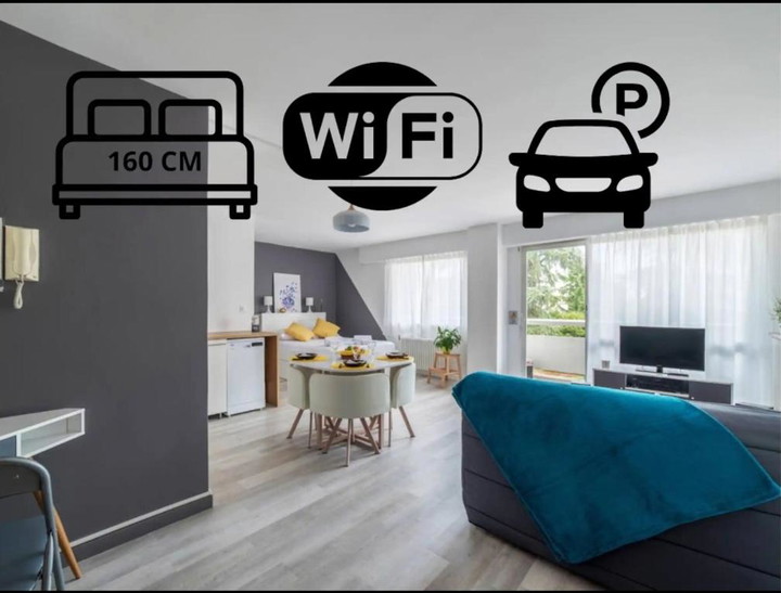 Grand Studio Confort, Parking - Rillieux-la-Pape