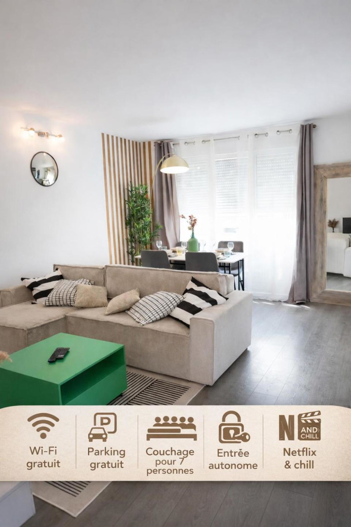 Superbe 2 Chambres - Proche Paris Saint Lazare - Parking Gratuit-wifi - Argenteuil