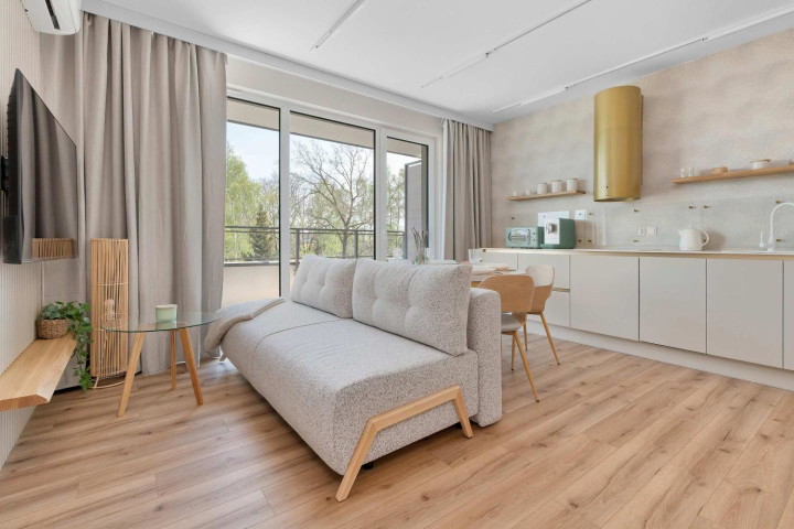 Nowoczesny Apartament Z Balkonem I Parkingiem Blisko Plaży By Noclegi Renters - Łeba