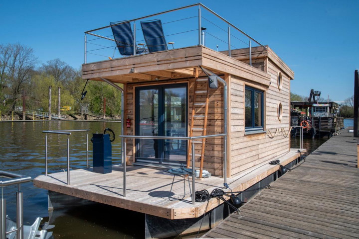 Undine - Wunderschönes Tiny Hausboot - Hamburg
