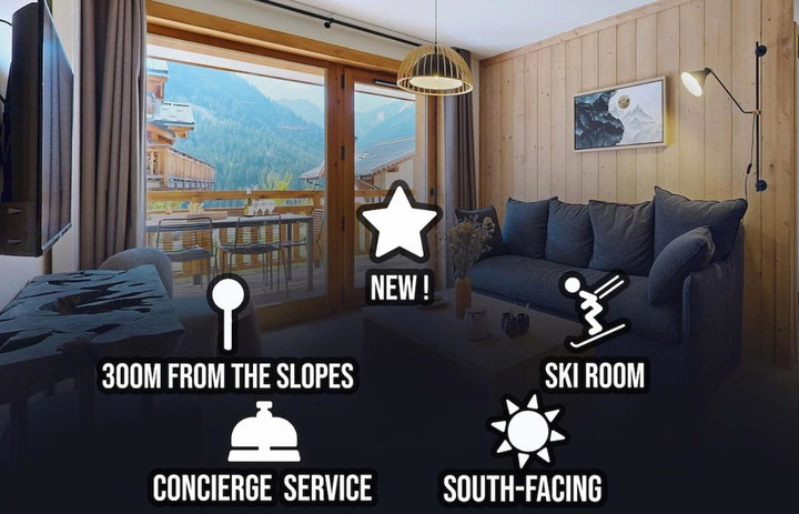 New - South-facing Terrace, Parking, 300 M Slopes - Courchevel 1850