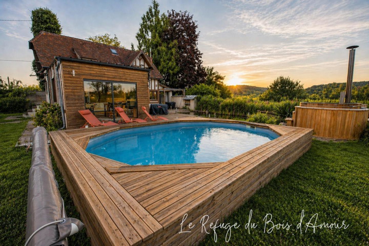 Le Refuge Du Bois D'amour Avec Piscine Et Jacuzzi - Évreux