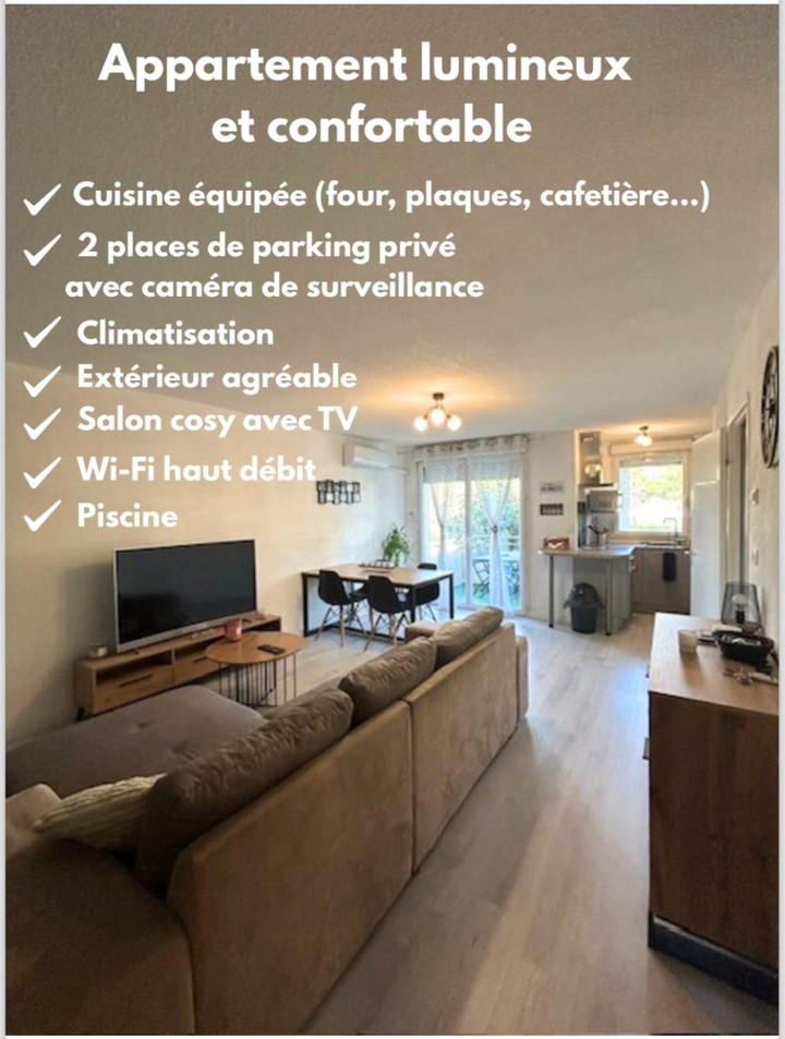 T2 Cosy, Calme Et 2 Parking Privé Avec Piscine - Aucamville