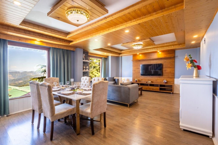 Hostie Heaven View - Panoramic 3bhk Duplex Retreat With Private Patio - Shimla