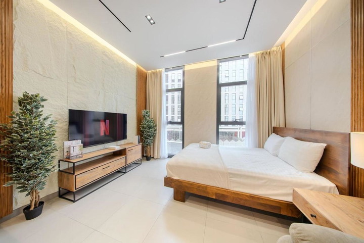 Apartment With 2 Double Beds In Alef Al Mamsha Sharjah - Sleeps 4 - Sharjah