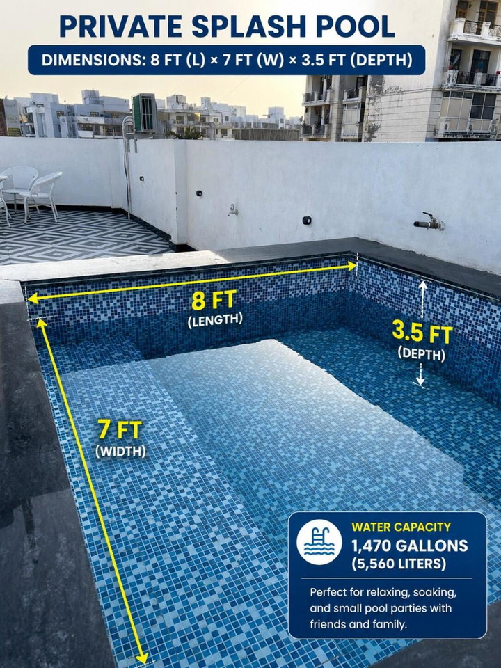 Chilled Summer Pool Party Stay ,Private Pool - Karnal
