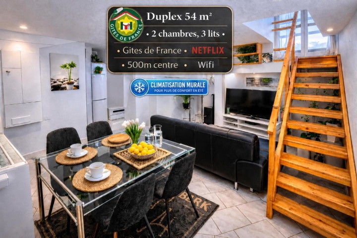 Duplex 54 M2, 2 Chambres, 3 Lits, Climatisation, Parking Privé 500 M Du Centre - Gîtes La Tarine - Label Gîte De France - Rhône-Alpes