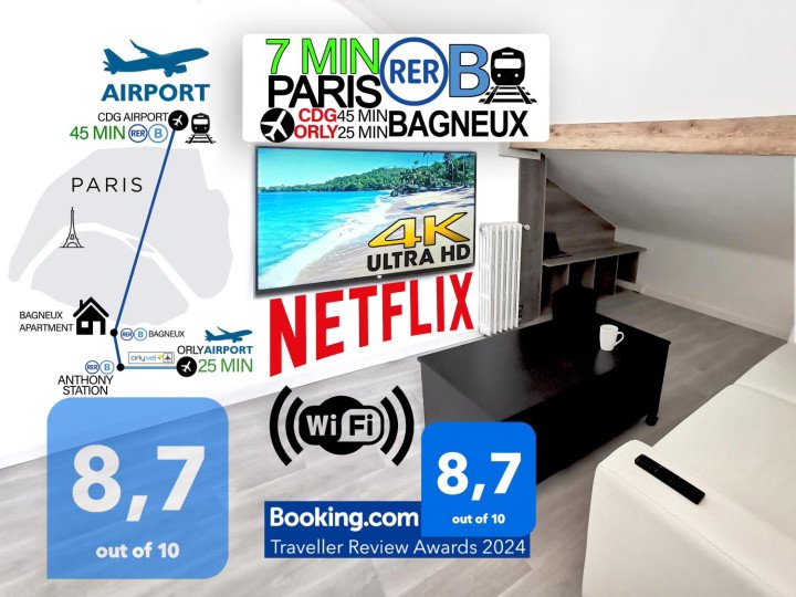 Bagneux Paris Confort Netflix Rer B - Massy
