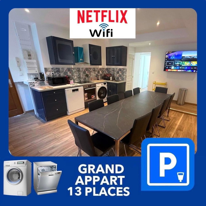30 Chic & Cosy Grand Appart 88m2 Wifi Smart Tv Hypercentre Netflix - Firminy