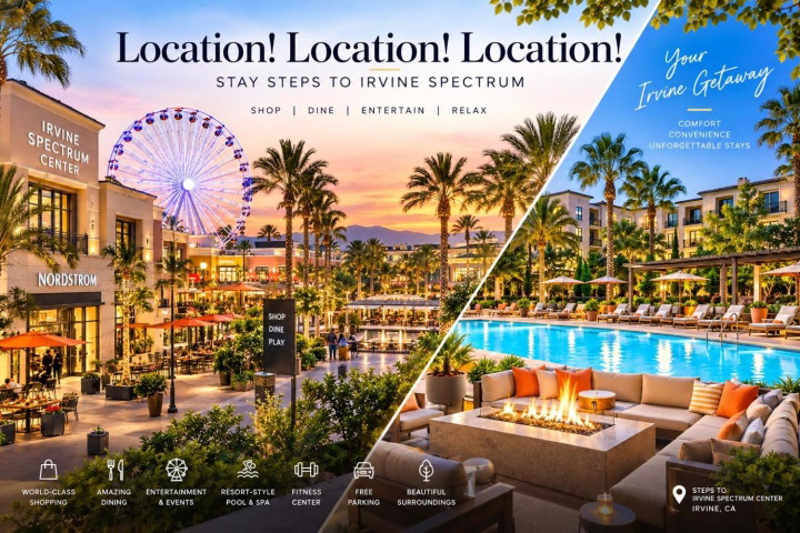3 Bedrooms Apt With Pool ,Gym - Irvine, CA