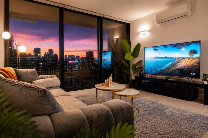 Cozy Cbd Apartment With Outdoor Balcony Setup, Gym, Pool, Sauna & Dining Room - Williamstown