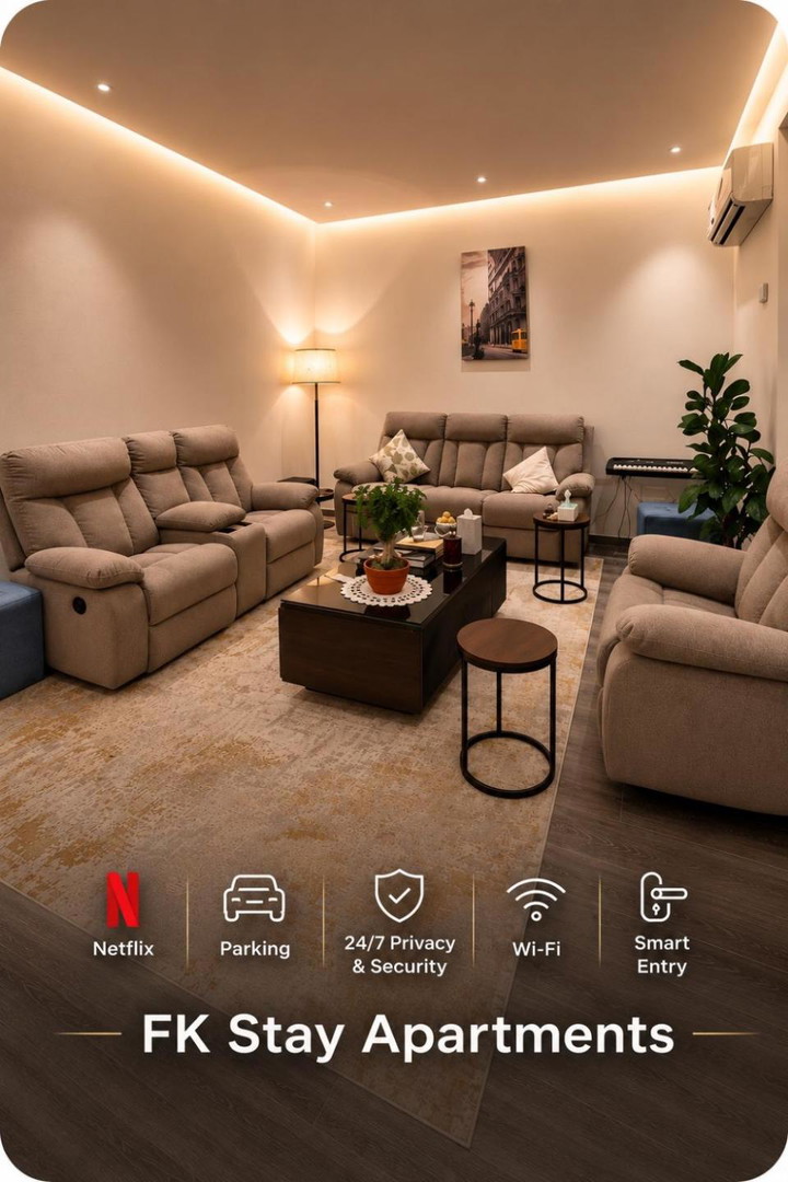 Modern 1br Cozy Living Room Kitchen Prime Spot - Riad
