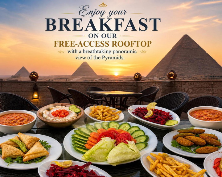 Hassan Pyramids Hotel & Free Access Rooftop & Airport Pickup - Gizeh