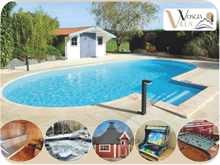 Villa 200m2 Avec Piscine Chauffée & Spa & Sauna & Kota-grill - Vosges