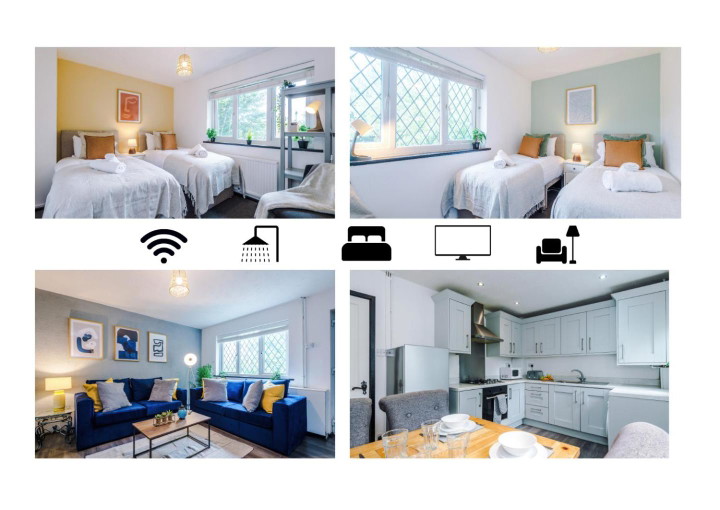 Stylish Home - 5g Wifi - Free Off-road Parking - Sleeps 6 - Salford