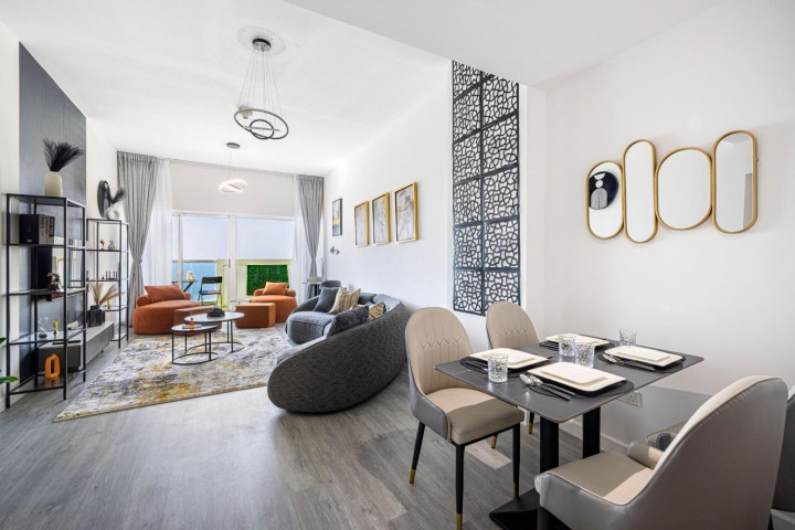 Sleek Nordic Style Seaview Condo - Ajmán