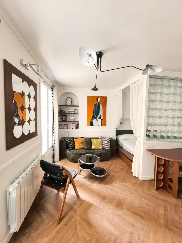 Eiffel Tower 6-min Walk Charming Studio 3 Sleeper - París