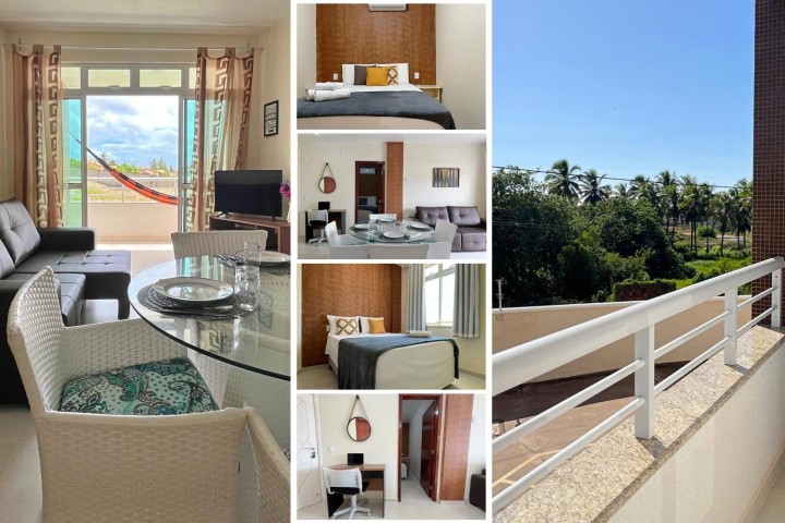 Top 2 Quartos Em Condominio- Piscina, Churrasqueira, Estacionamento, Parquinho Infantil, Wi-fi E Home Office, Ar Condicionado, Smartv E Cozinha Completa I 800m Da Praia E Parque Aquatico Ce - Fortaleza