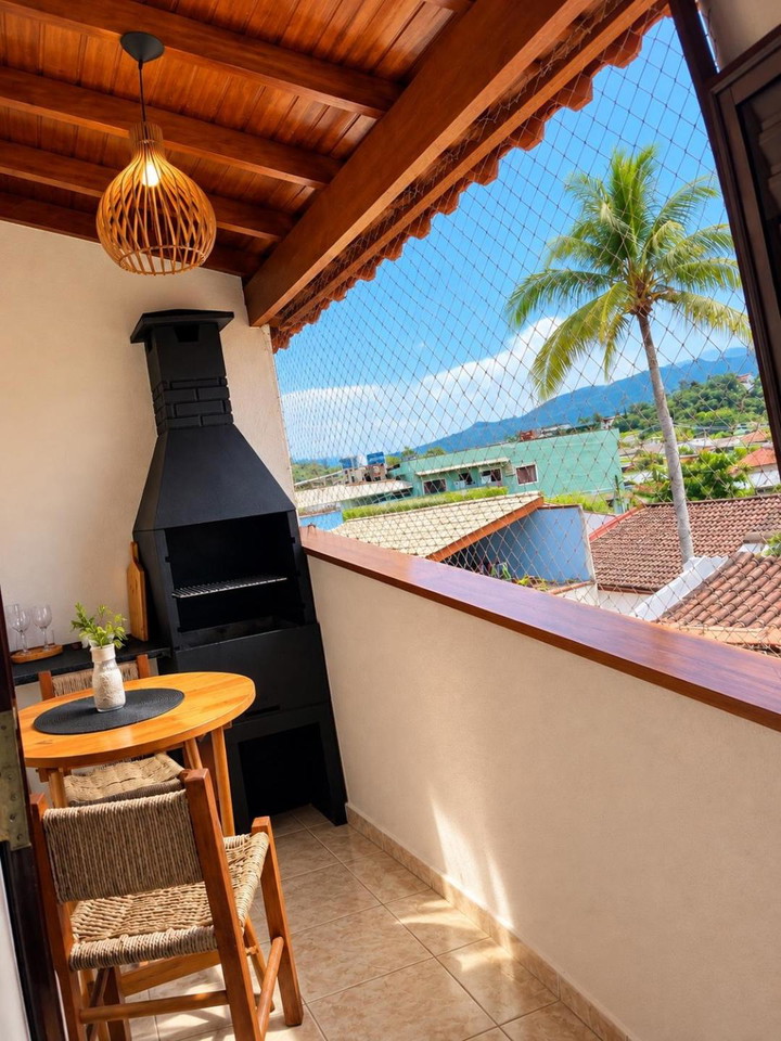Flat Próximo Da Balsa Com Ar Condicionado E Churrasqueira - Ilhabela