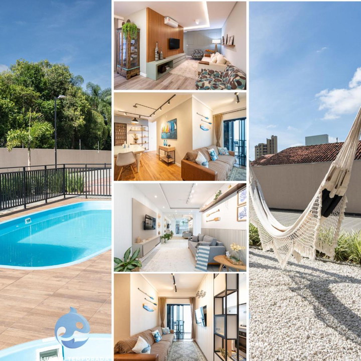 Apartamentos Em Bal Piçarras 150 M Da Praia Com Sacada Wi Fi, Piscina, Portaria 24h, Playground E Vaga De Garagem - Santa Catarina (estado)