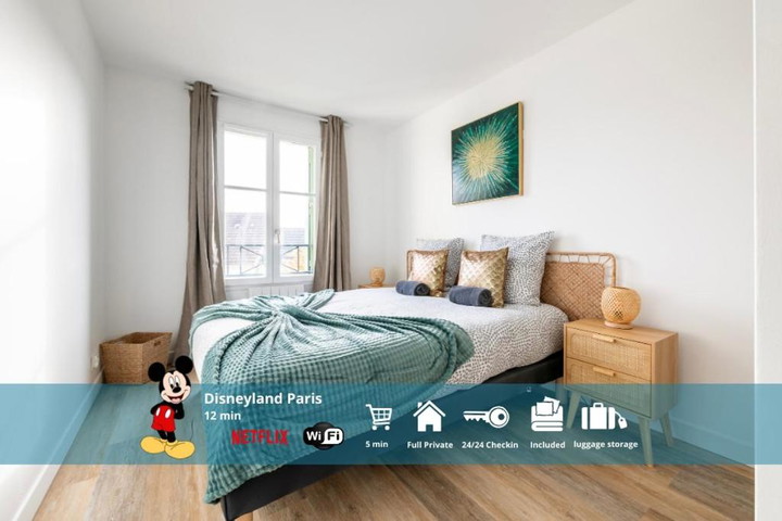 Le Mana, 7 Pers 2 Chambres 12min Disneyland Paris - Bailly-Romainvilliers