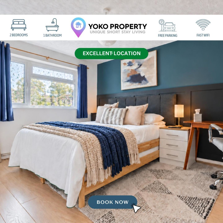 Stylish Apartment I Excellent Location I Free Parking I Superfast Wifi I Smart Tvs I Self-check-in I By Yoko Property - Nottingham