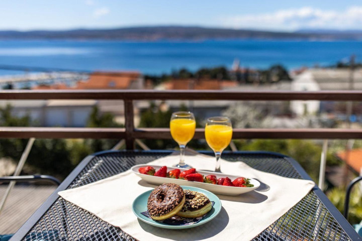 Modernes Apartment Mit Traumhaften Meerblick, Nur 400 Meter Zum Strand - Crikvenica