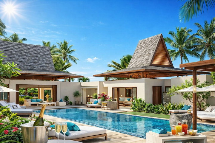 Jacaranda Pool Villas With Maritim 5 Star Beach Resort Access - Mauritius