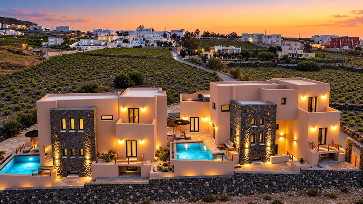 Golden Moments Luxury Stone Villas. - Santorini