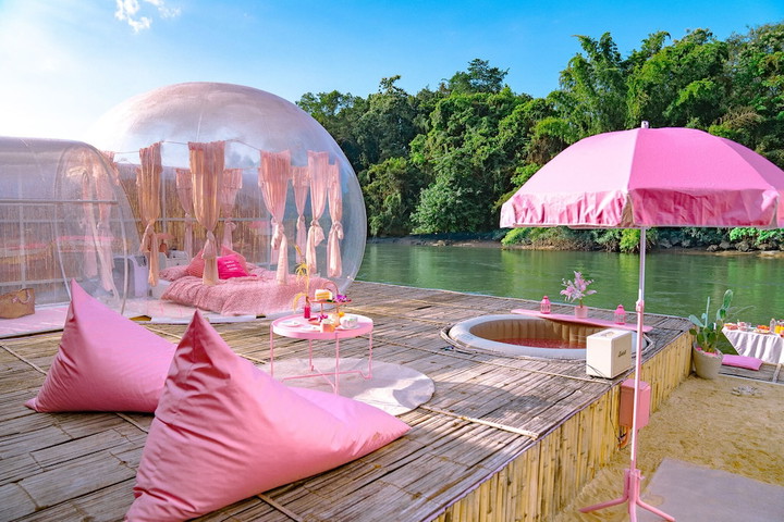 The Three Bubble Houses - Kanchanaburi