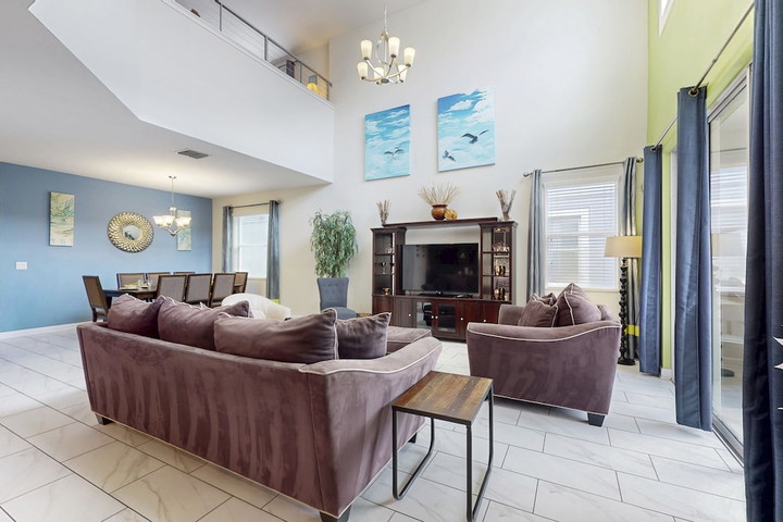 South-facing Home W/ Private Pool/spa And Resort Lazy River & Gym - Davenport, FL